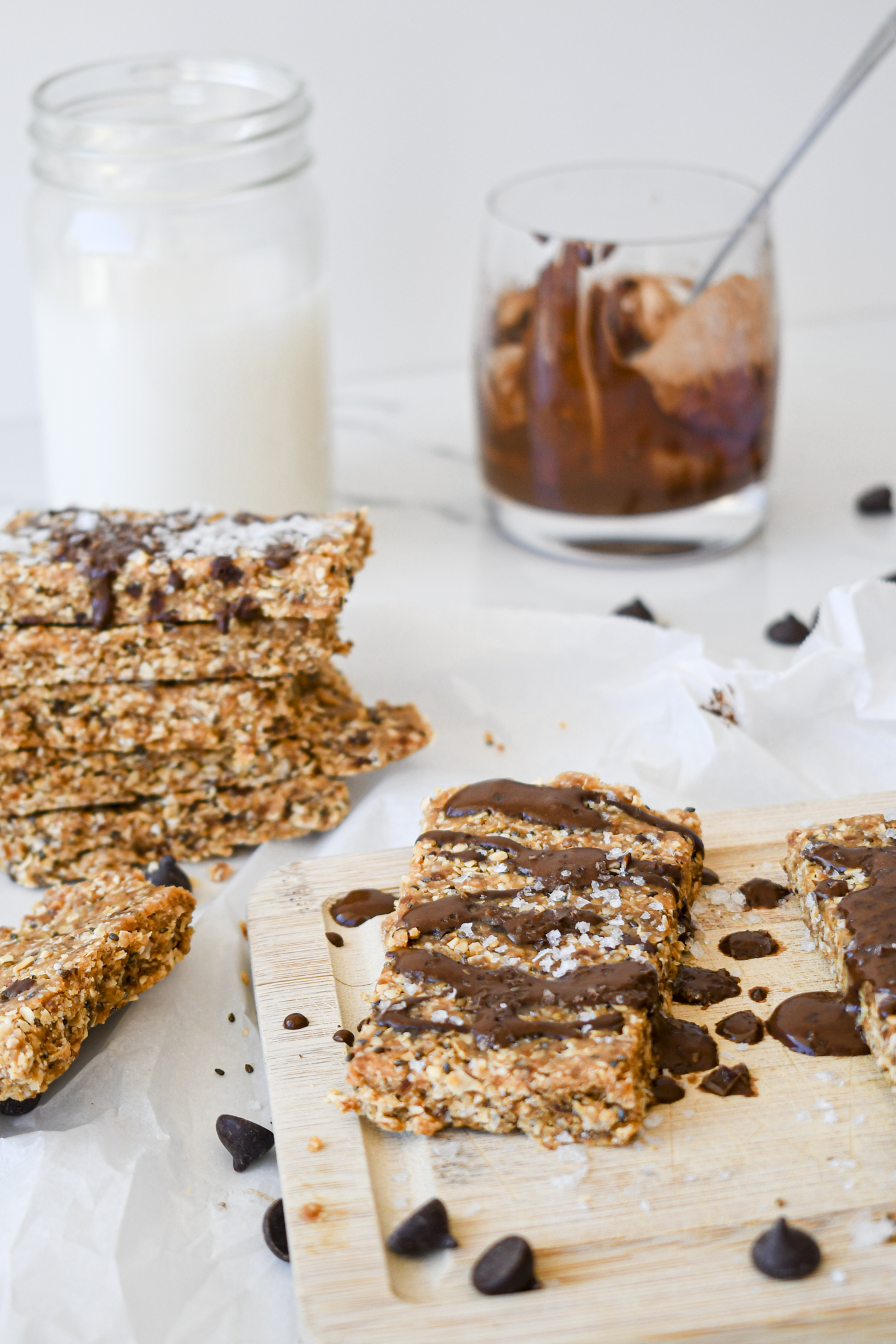 Raw Chocolate Peanut Butter Bars | The Natural Natalie