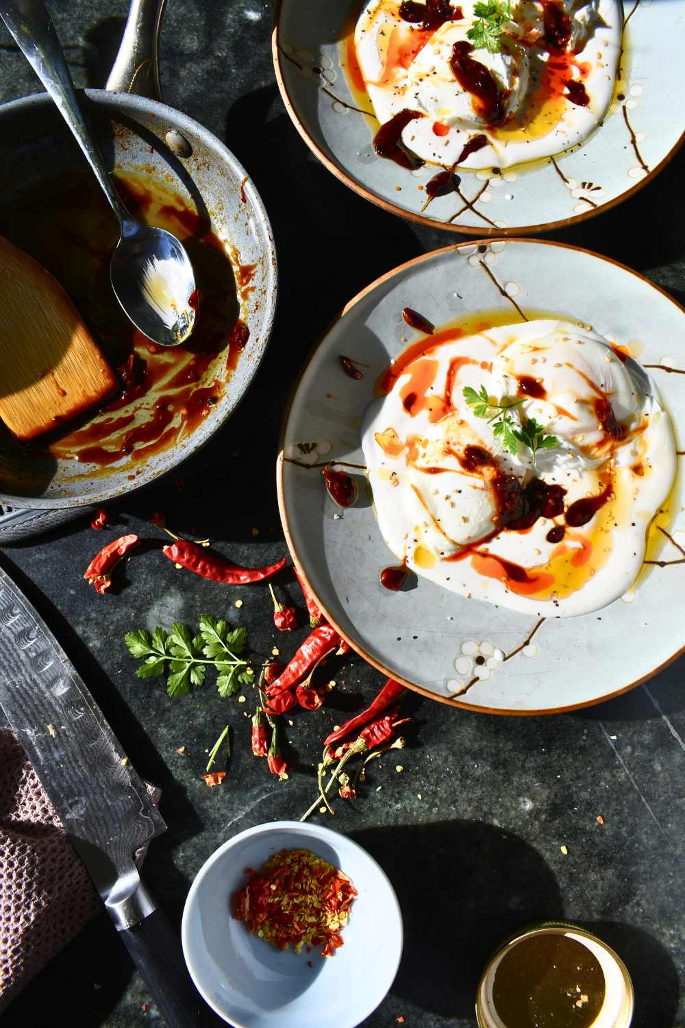 Turkish Eggs with Hot Honey(Dairy Free & Healthy) - The Natural Natalie
